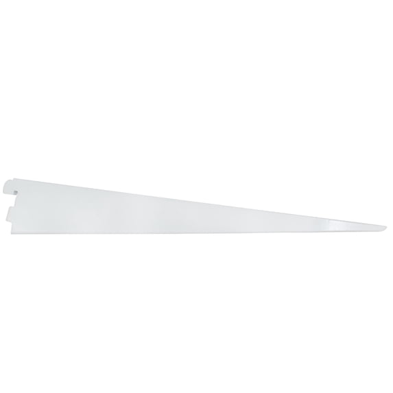Double Track Shelf Bracket for Wood Shelf, 14 Inches, White by Stone ...