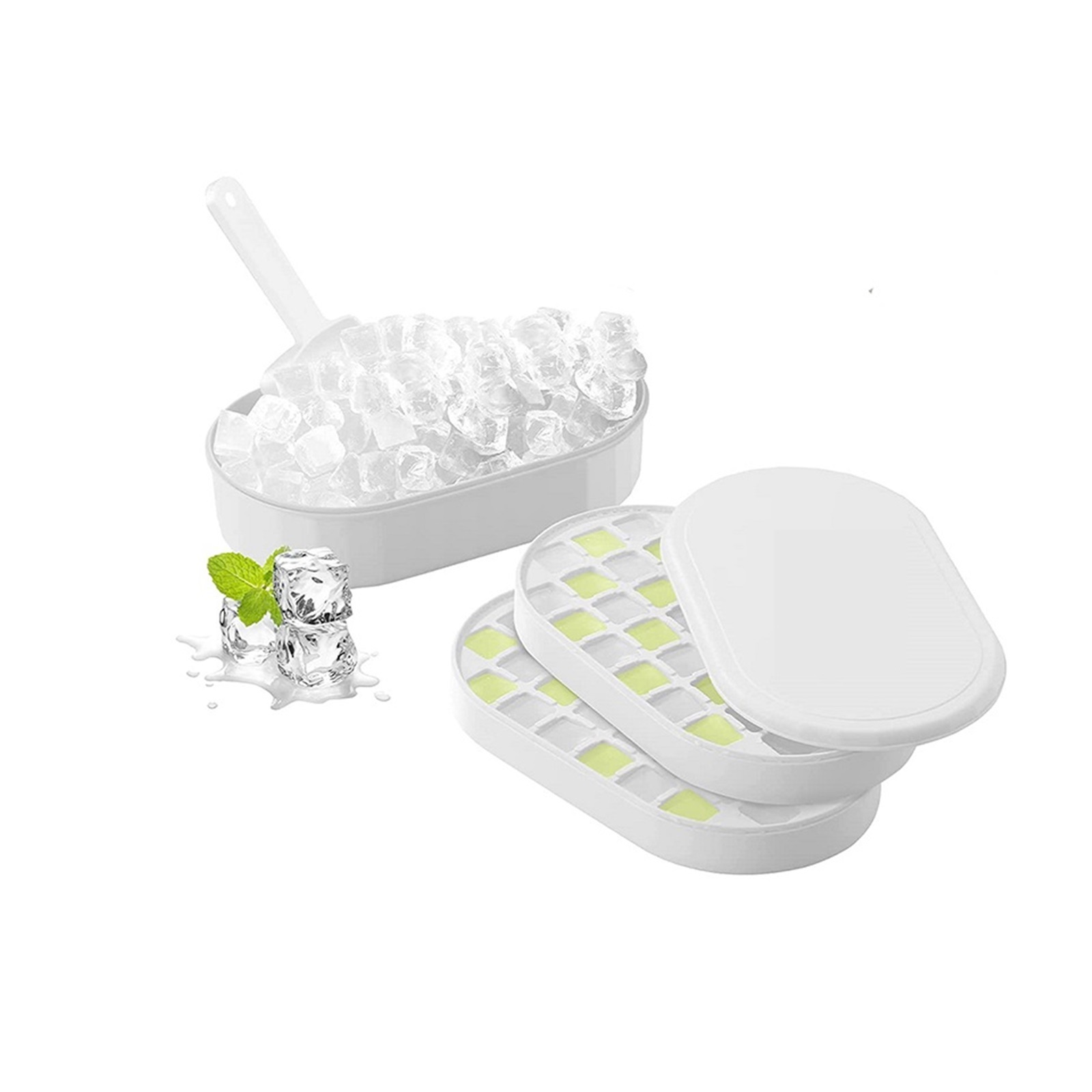 Double Tray With Lid And Box - Stackable, - Walmart.com
