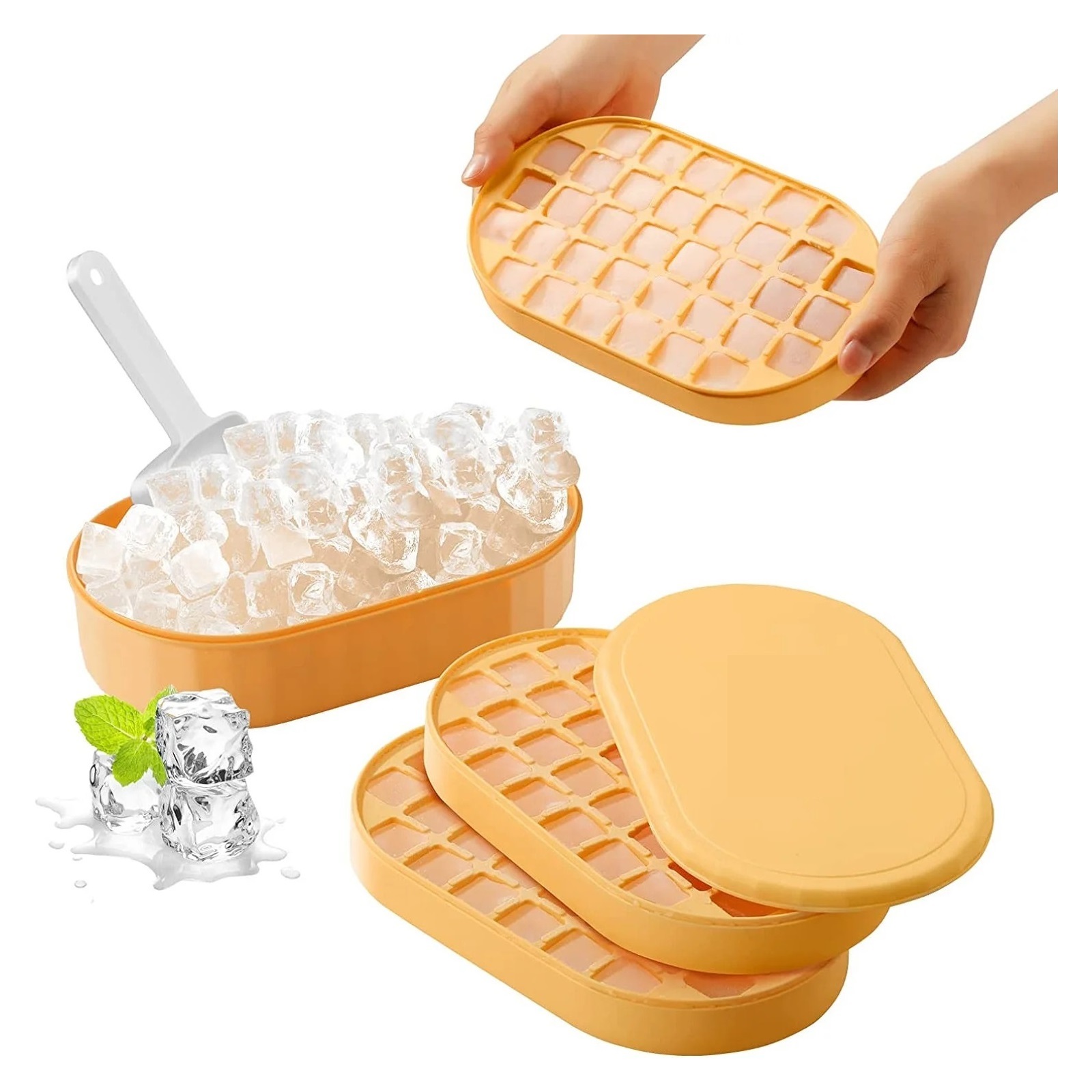 Double Tray With Lid And Box - Stackable, - Walmart.com
