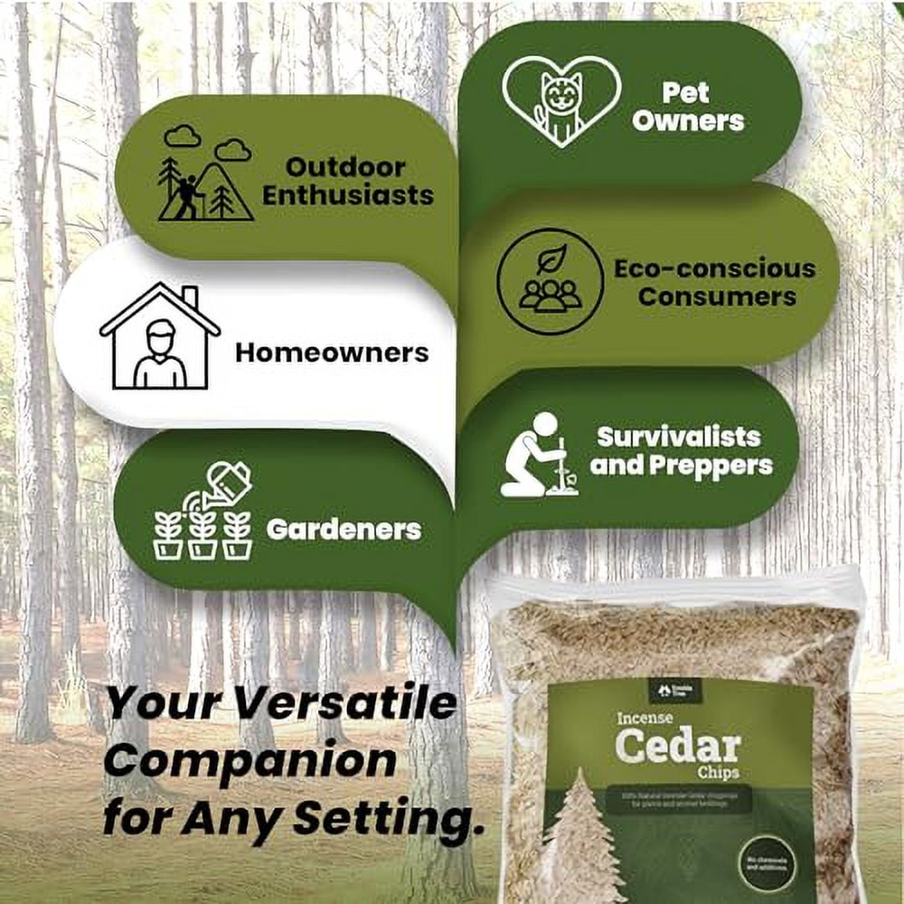 Double Tree Incense Cedar Wood Chips for Potting House Plants ...