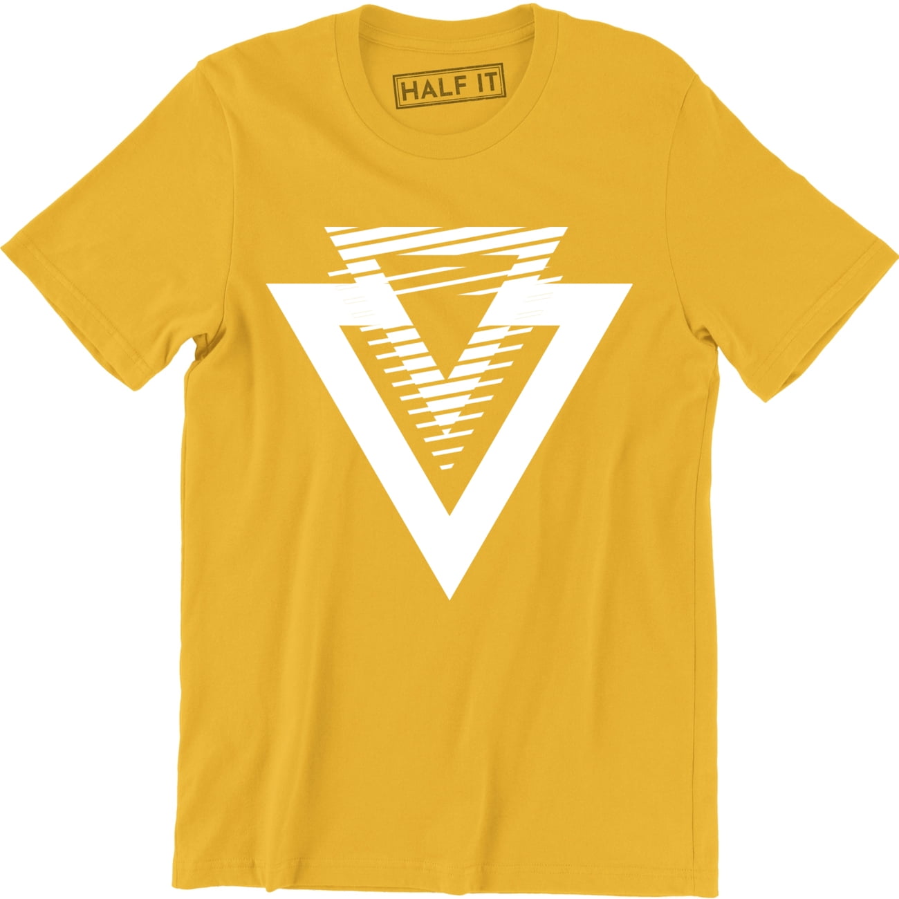 Double Triangle Printed Men's Graphic Swag Hipster Shape Cool Print T ...