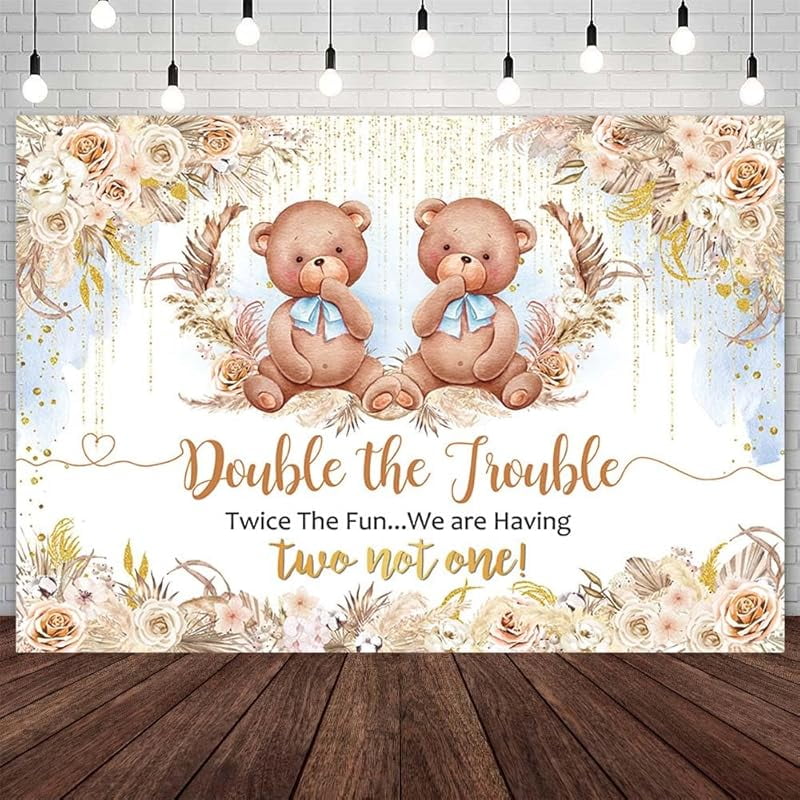 Double The Trouble Twice The Fun We are Having Two Not One Baby Shower ...