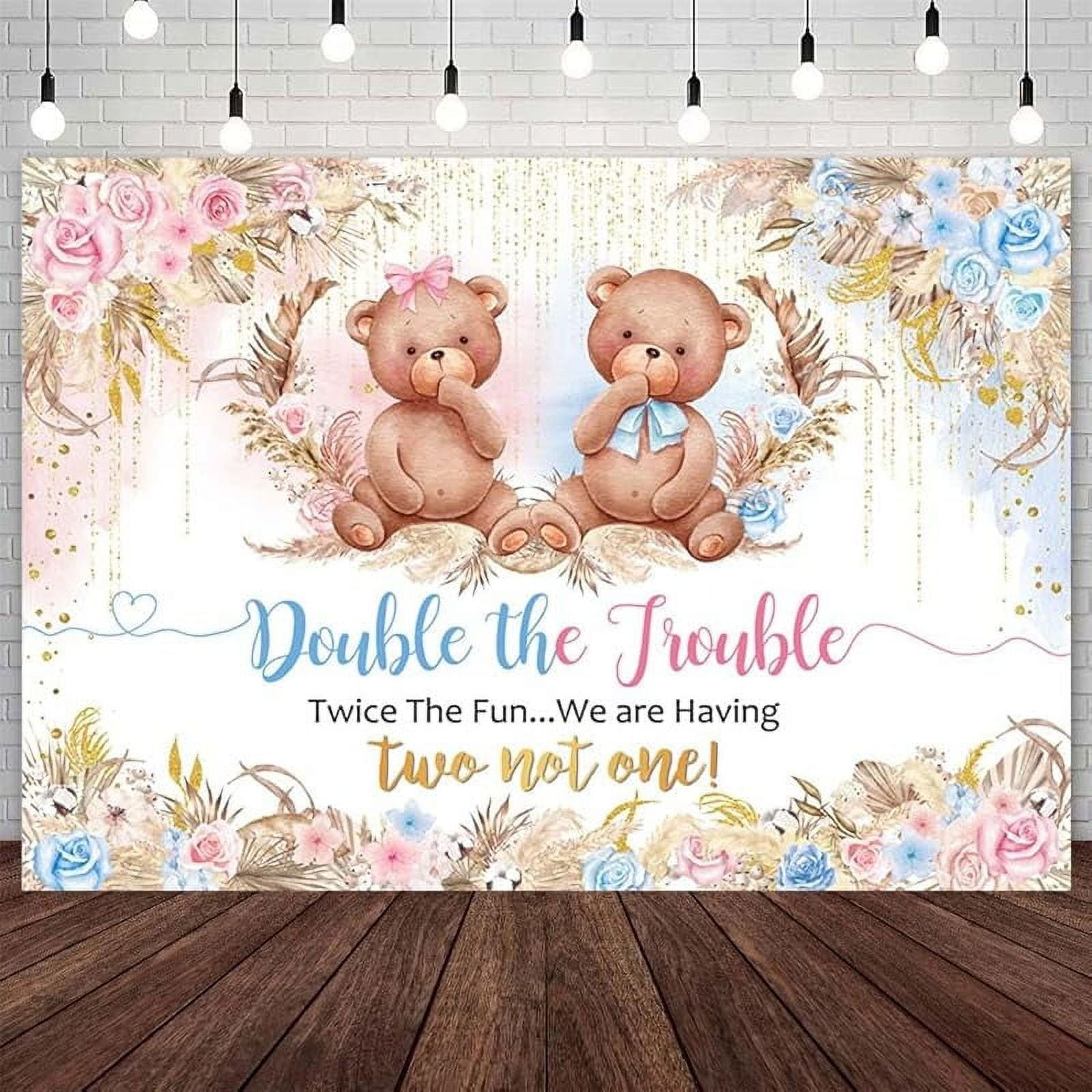Double The Trouble Twice The Fun We are Having Two Not One Baby Shower ...