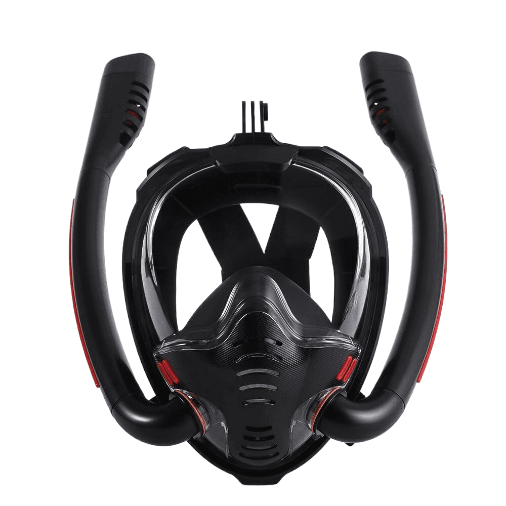 Double Tube Snorkeling Mask Breath Separation Anti-Fog Mirror ...