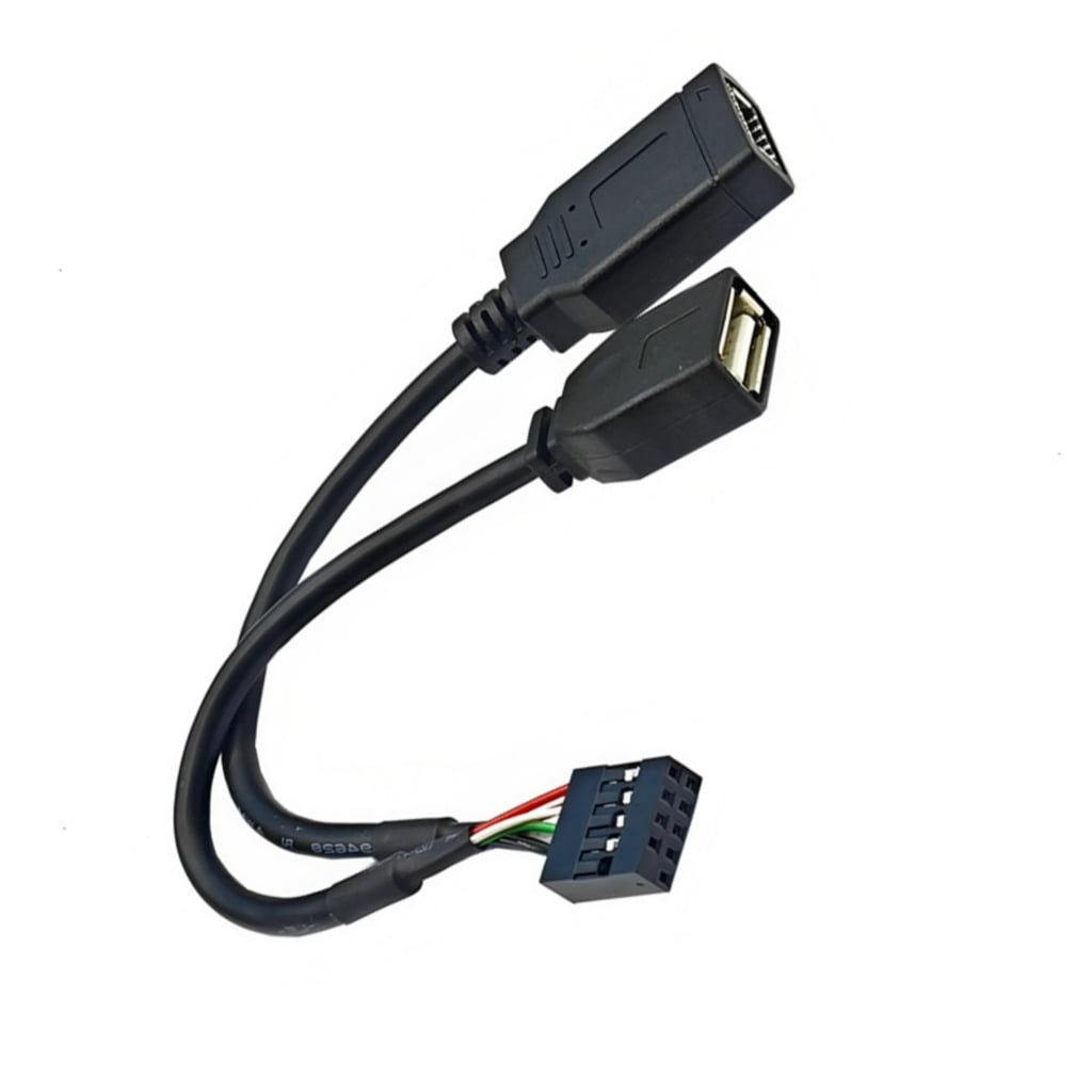 Double Type E Connectors USB2.0 9Pin To USB +Type E Cable 15cm/5.91inch ...