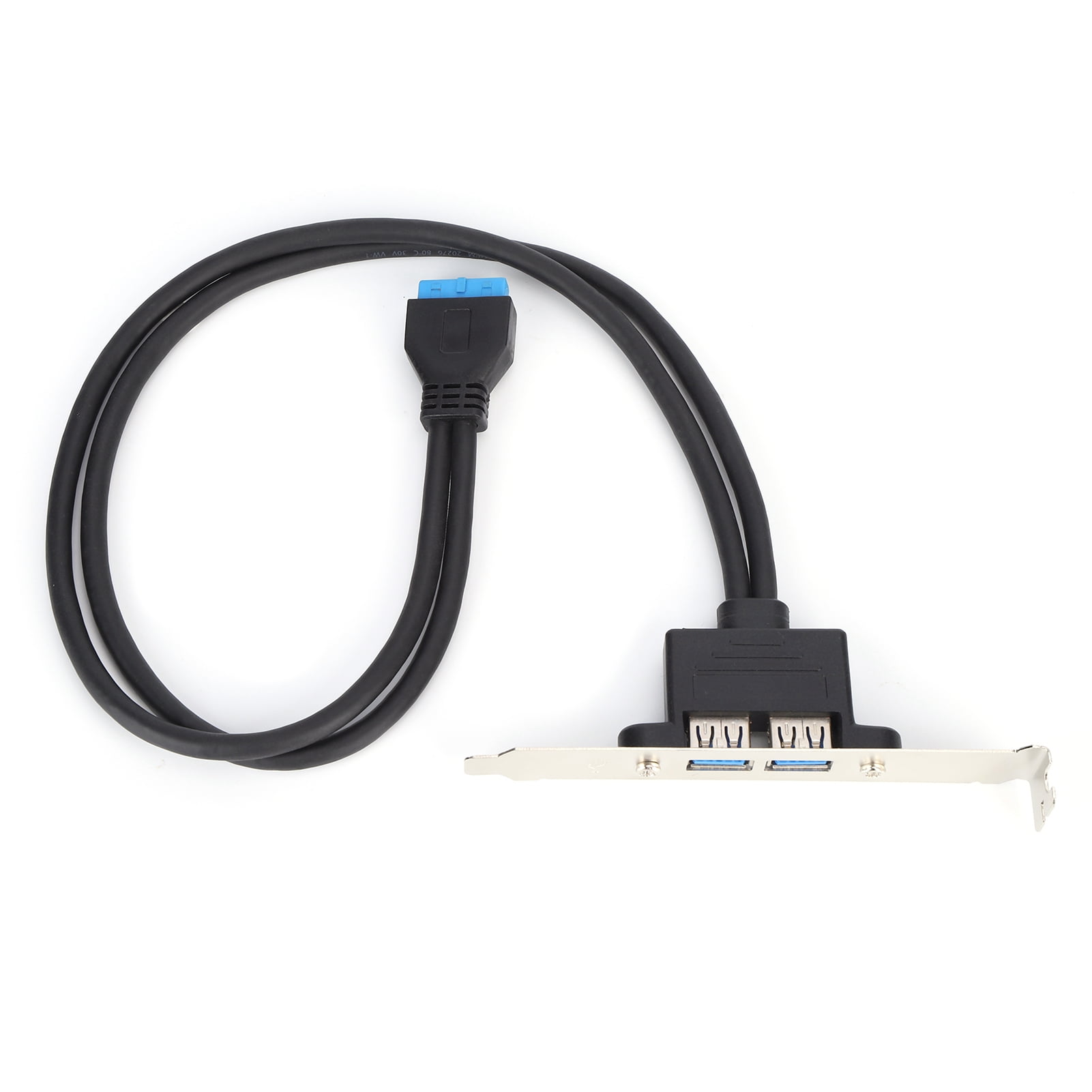 Double USB Baffle Cable Motherboard 19 Pin to Dual Port A Female ...