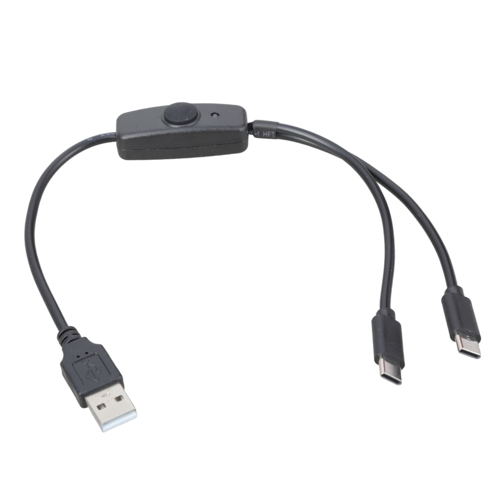 Double USB C Cable Double Ended USB to USB C Splitter Charging Cable 2 ...