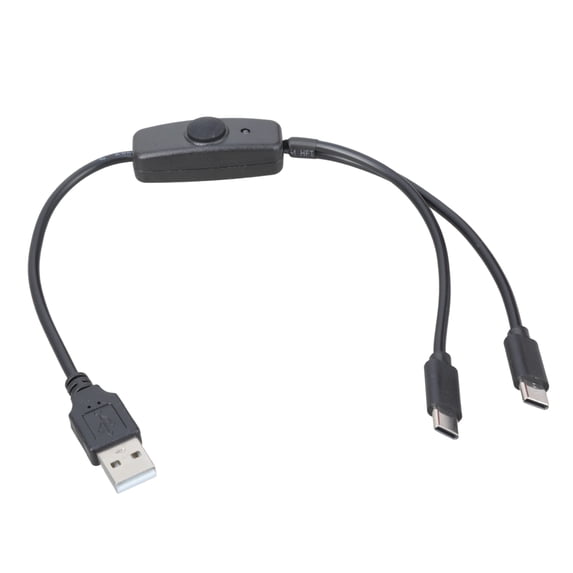 Double USB C Cable Double Ended USB to USB C Splitter Charging Cable 2 ...