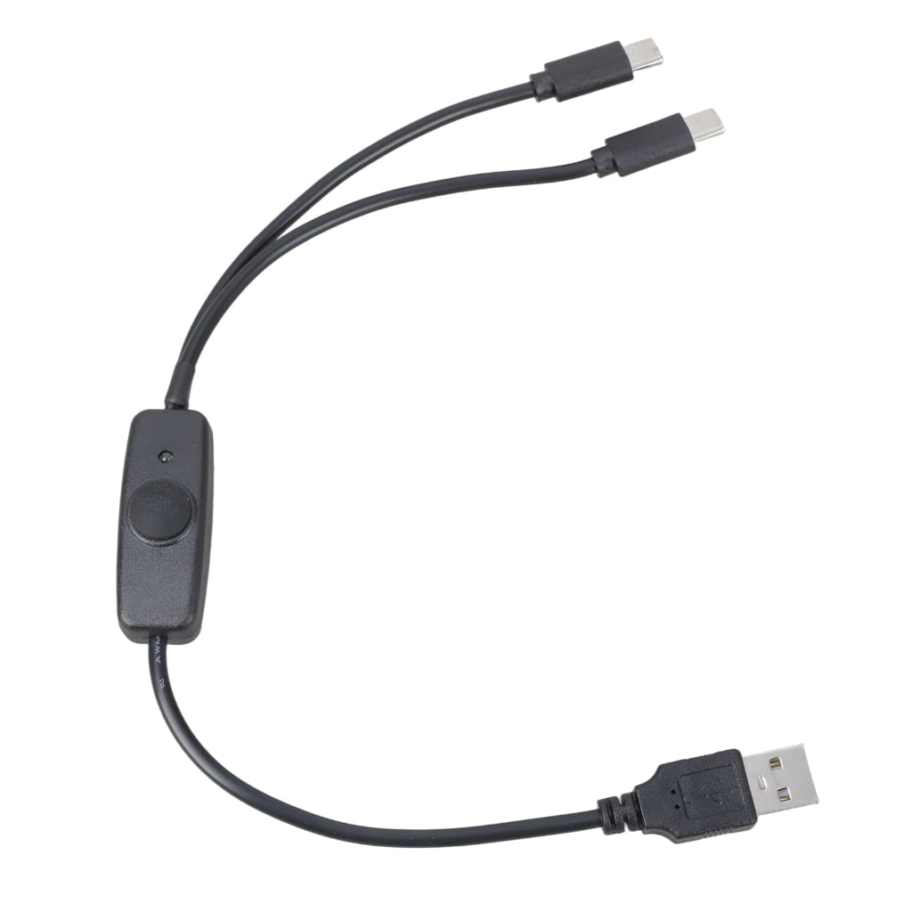 Double USB C Splitter Charge Cable Power 2 USB C Devices Multi USB Type ...