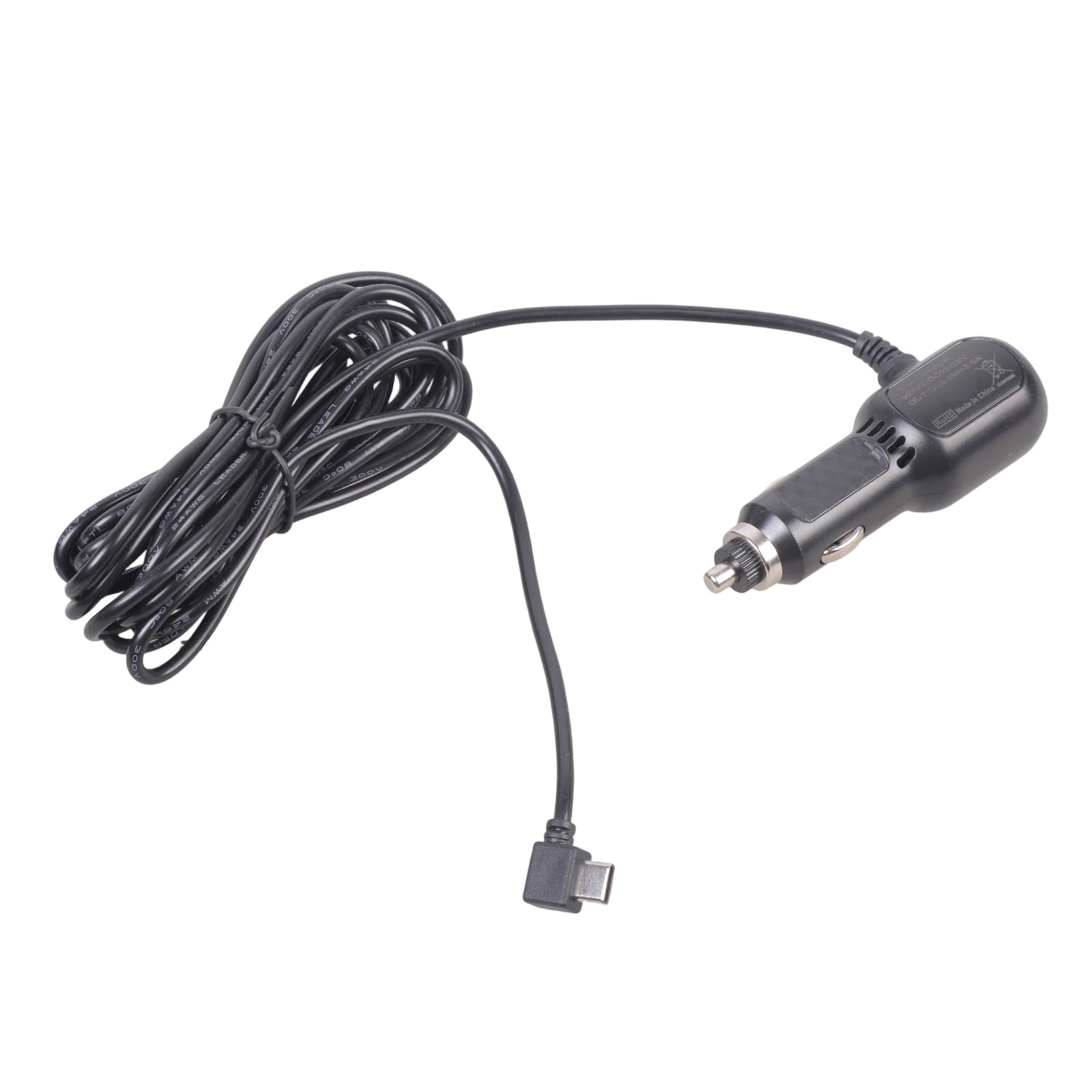 Double USB Car Charging With 3.42m Angled Type C Cable For Multiple ...