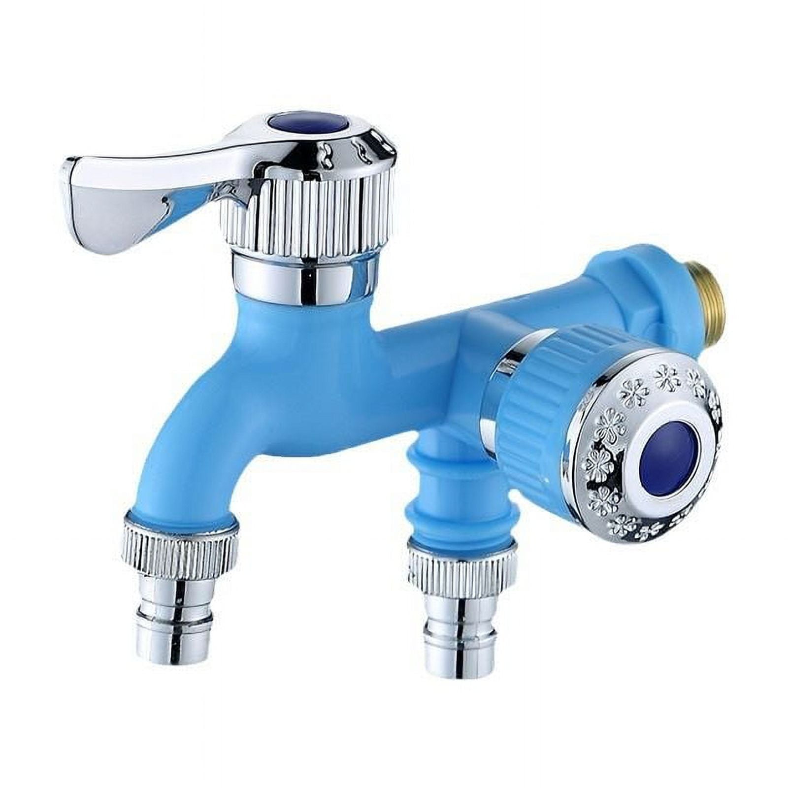 Double-Valve Water Tap Double External Control Brass Faucet For Home ...