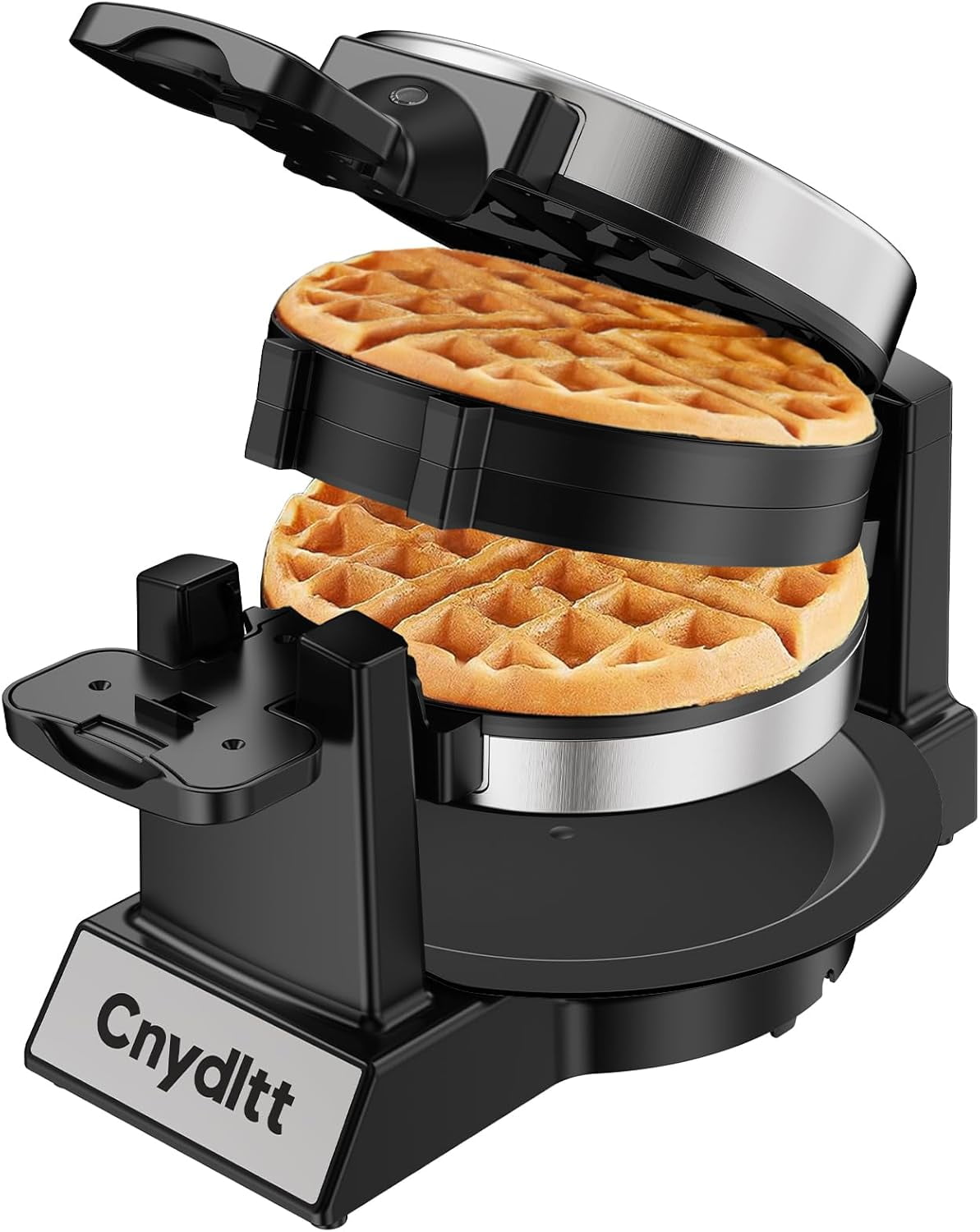 Double Waffle Maker, 1400W Rotating Belgian Waffle Iron with Nonstick ...