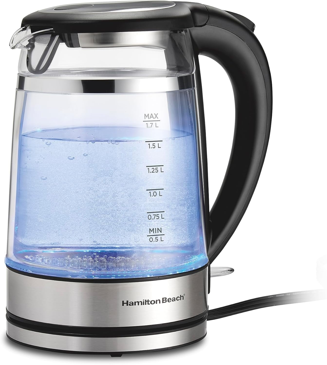 Double Wall 1.7L Electric Kettle, Water Boiler & Heater, Built-In Mesh ...