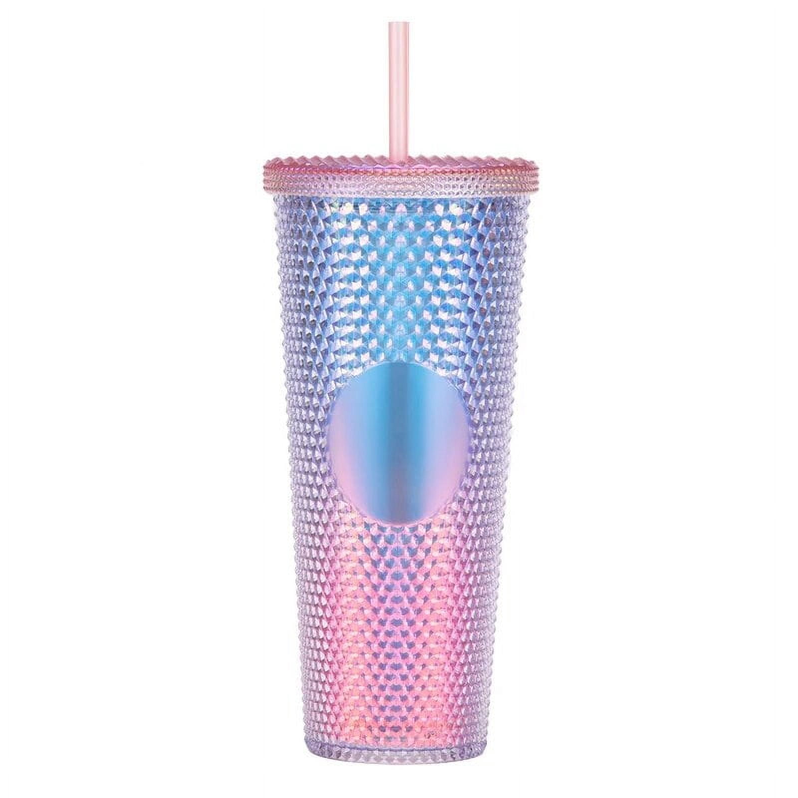 Double Wall 710ml 24oz Noctilucence Plastic Diamond Tumbler Bling ...