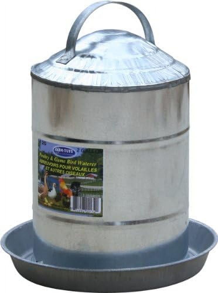 Double Wall Cone Top Galvanized Metal Automatic Poultry Fountain ...
