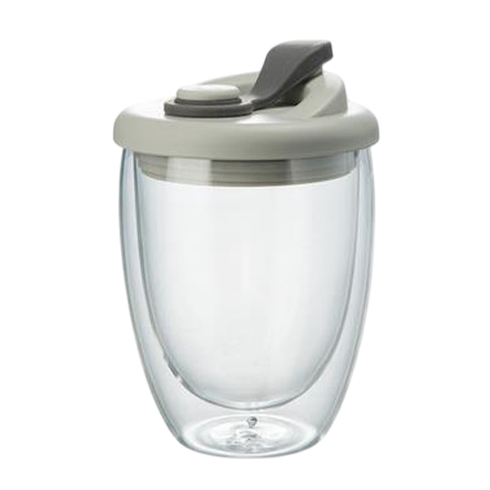 Double Wall Glass Coffee Cup, 350ml Insulated Beer Mug, Travel Coffee ...
