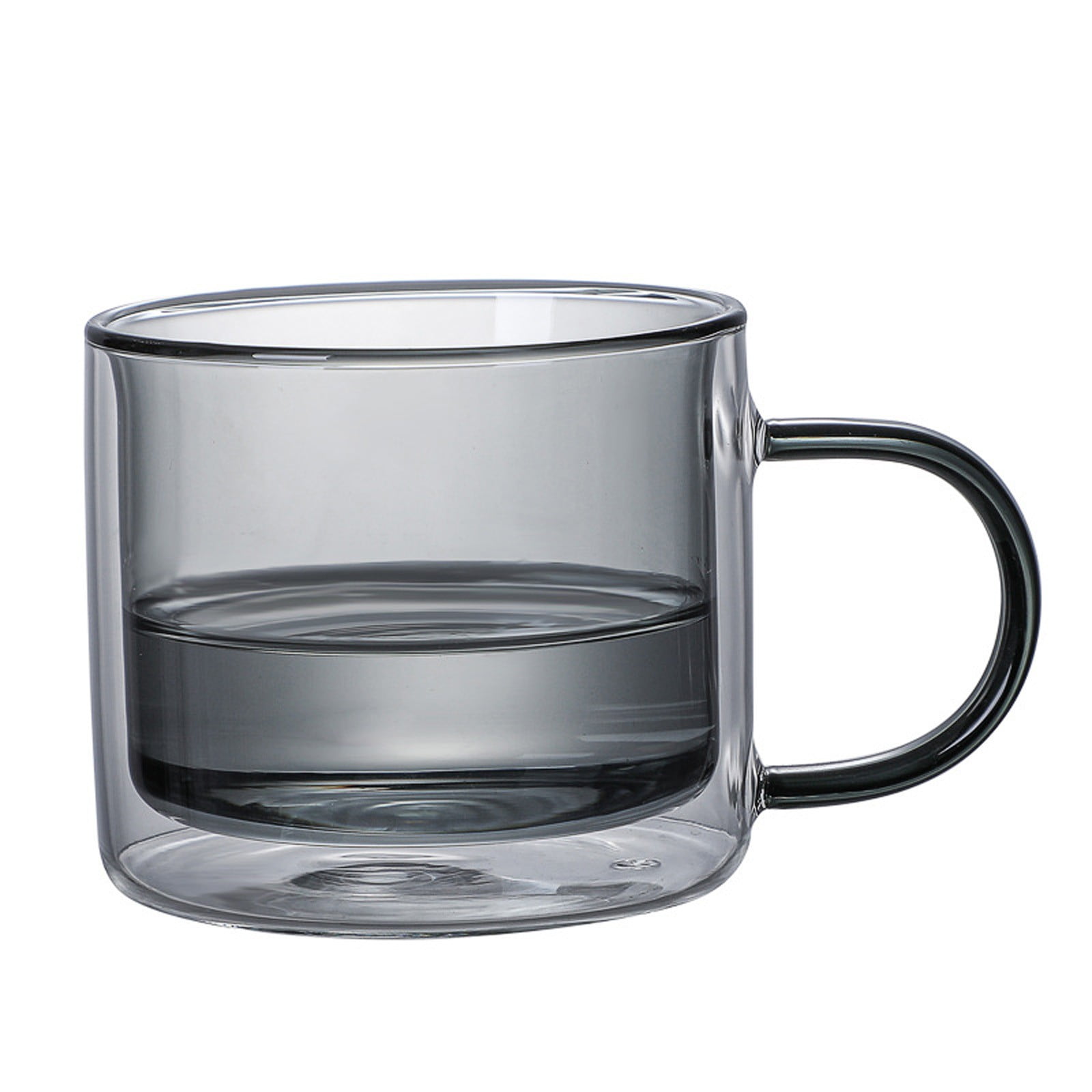 Double Wall Glass Coffee Mugs, Amber Espresso Cups, Aesthetic Colored ...