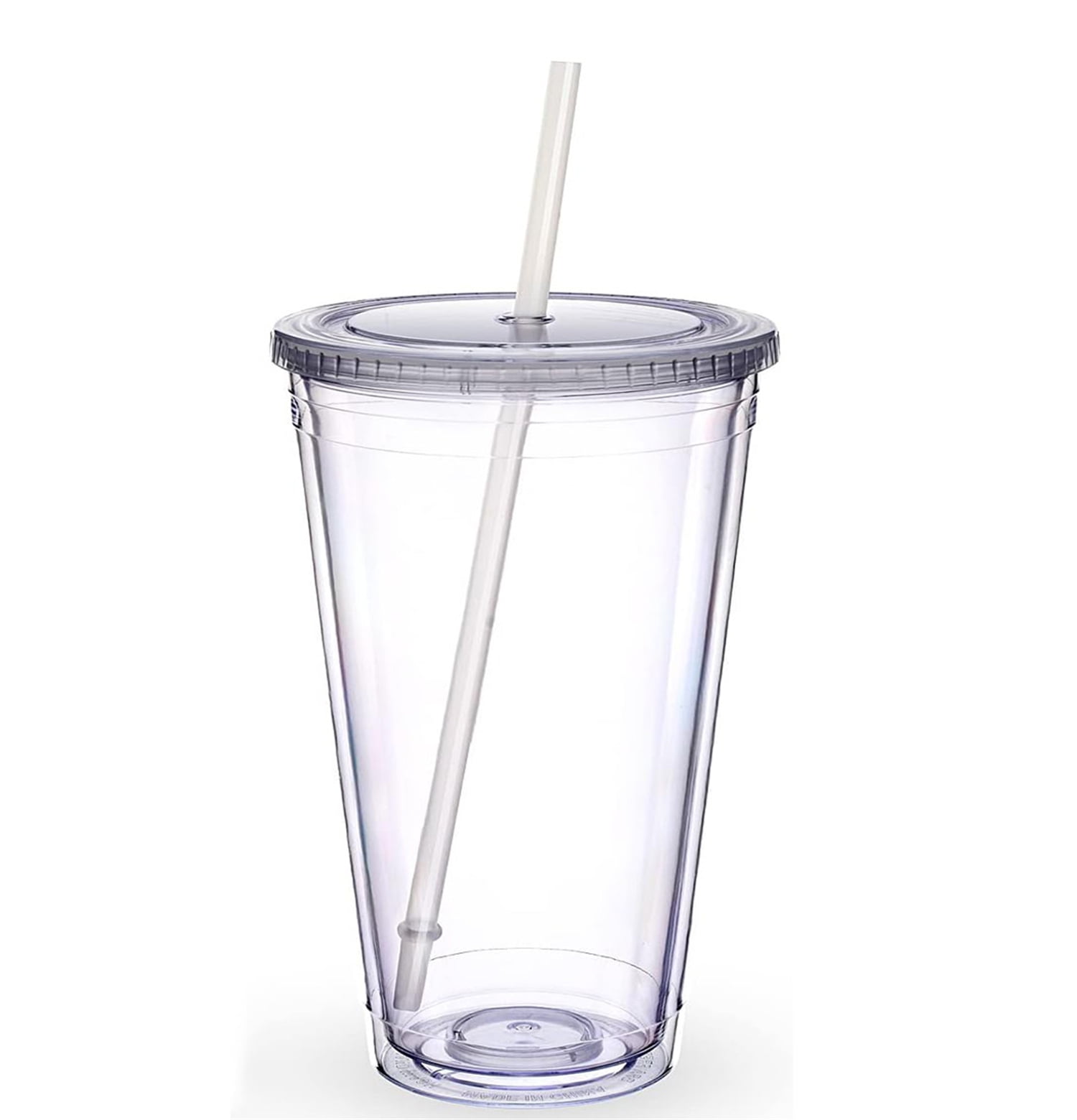 Double Wall Tumblers with Lids and Straws,Bexikou 1 Pack 12 oz Acrylic ...