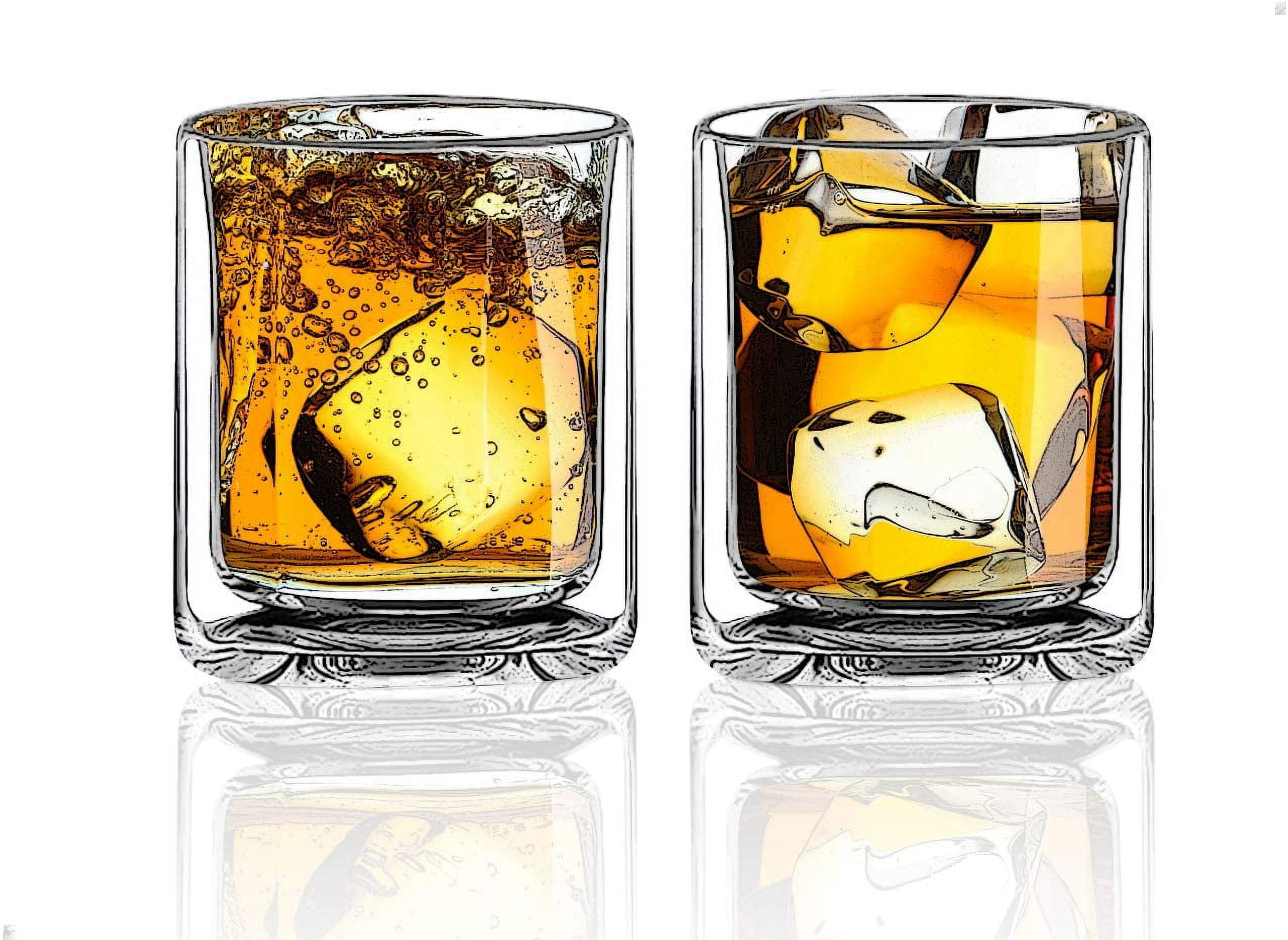 Double Walled Drinking Glass, Manhattan-Style Glass for Hot and Cold ...
