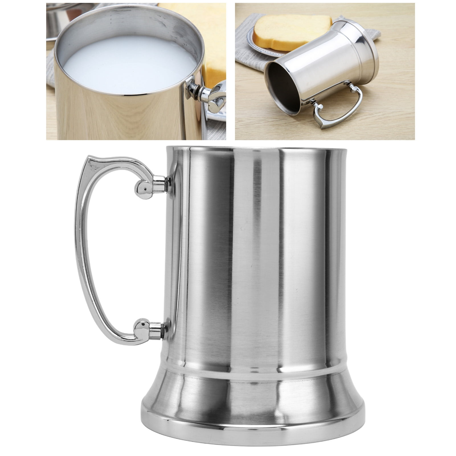 Double,Walled Stainless Steel Mug, Mirror Finish, Insulated For Hot Or ...