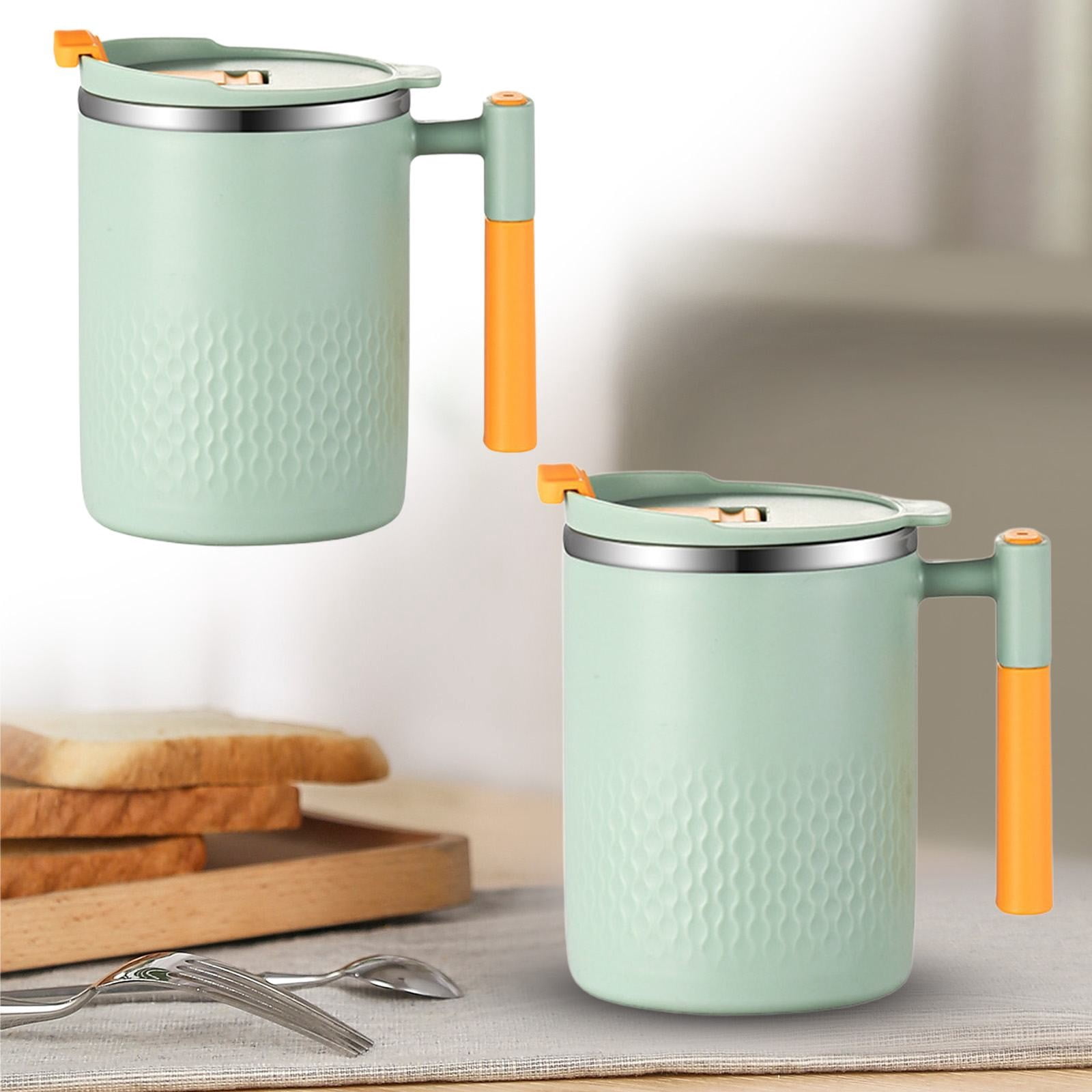 Double-Walled Vacuum Insulated Stainless Steel Coffee Mug with Lid and ...