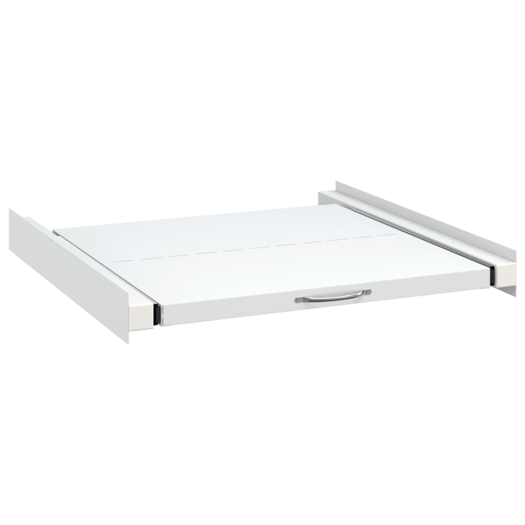 Double Washing and Drying Machine Pedestal with Drawers - White, Space ...