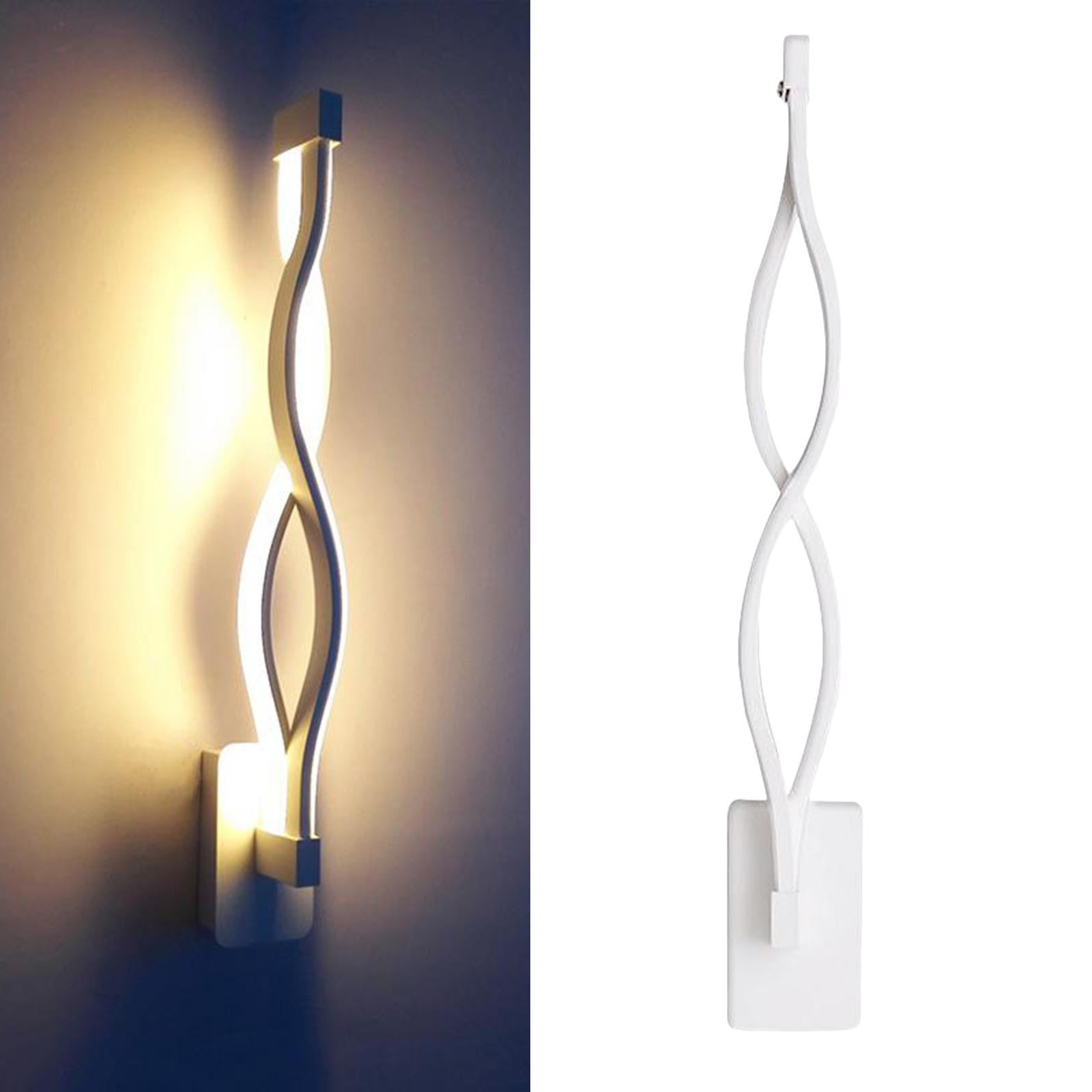 Double Wavy Wall Lamp, 16W Modern Minimalist LED Indoor Wall Lights for ...