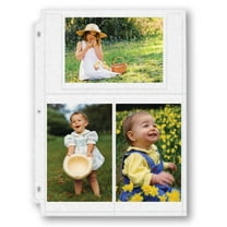 Print File Archival Photo Pages Holds Eight 3.5" x 5" Prints, Pack of ...