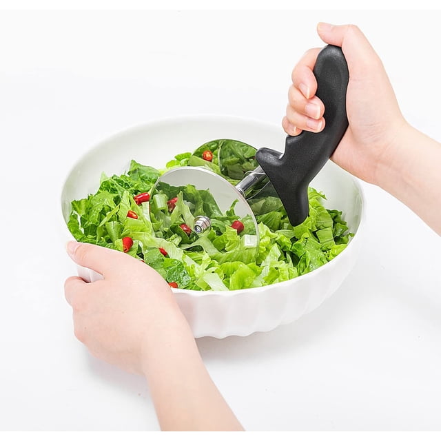 Walmart Double-Wheel Rolling Chop Kitchen Salad Cutter, Stainless Steel ...