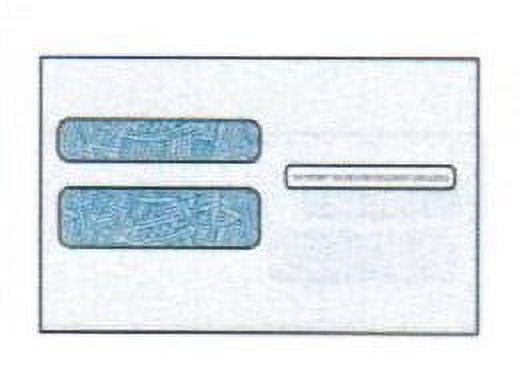 Double Window Envelopes for Standard W-2 and Printed Laser Forms, 5-3/4 ...