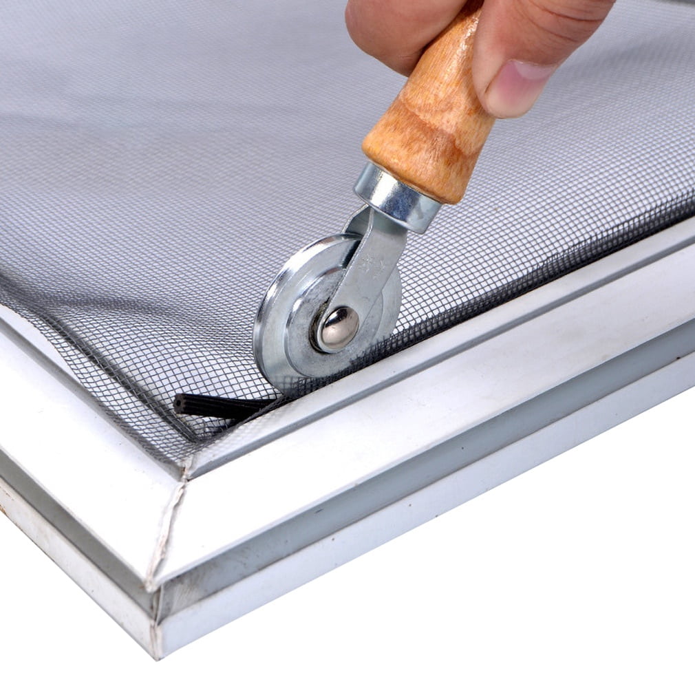 Double Window Installation Roller with Wooden Handle and Steel Wheels ...