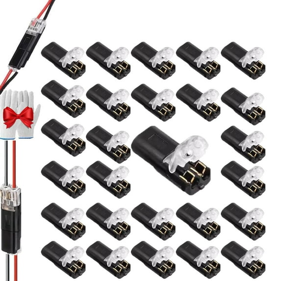 Double-Wire Plug-In Connector Led Light Strip Connectors 2 Pin, Double ...