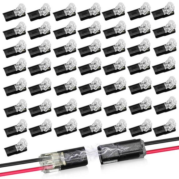 Double-Wire Plug-In Connector Led Light Strip Connectors 2 Pin,Multi ...