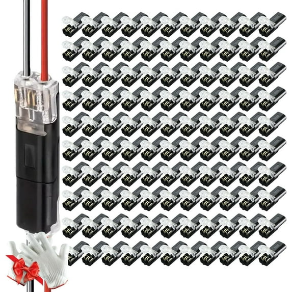 Double-Wire Plug-in Connector Led Light Strip Connectors 2 Pin, Double ...