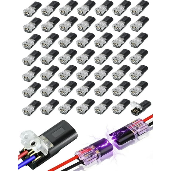 Double-Wire Plug-in Connector Led Light Strip Connectors 2 Pin, Double ...