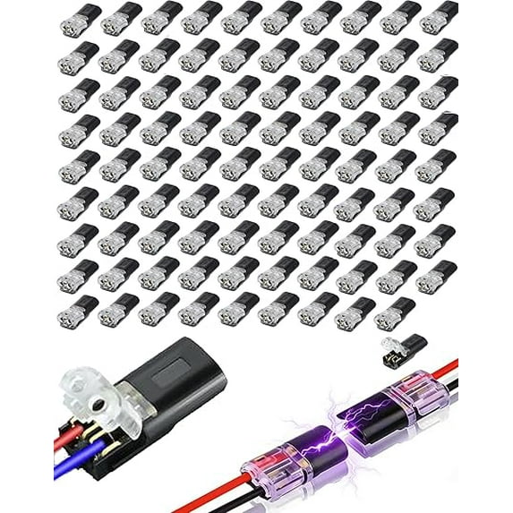 Double-Wire Plug-in Connector Led Light Strip Connectors 2 Pin, Double ...