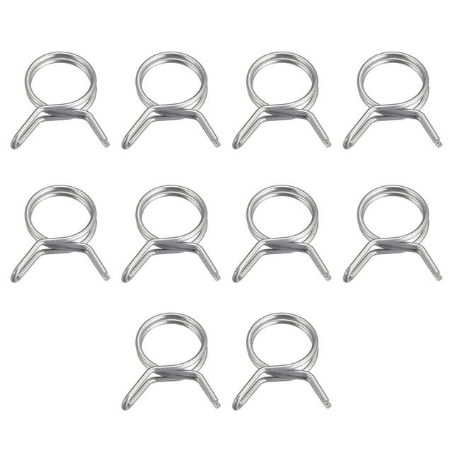 Double Wire Spring Hose Clamp, 304 Stainless Steel 10mm Fuel Line ...
