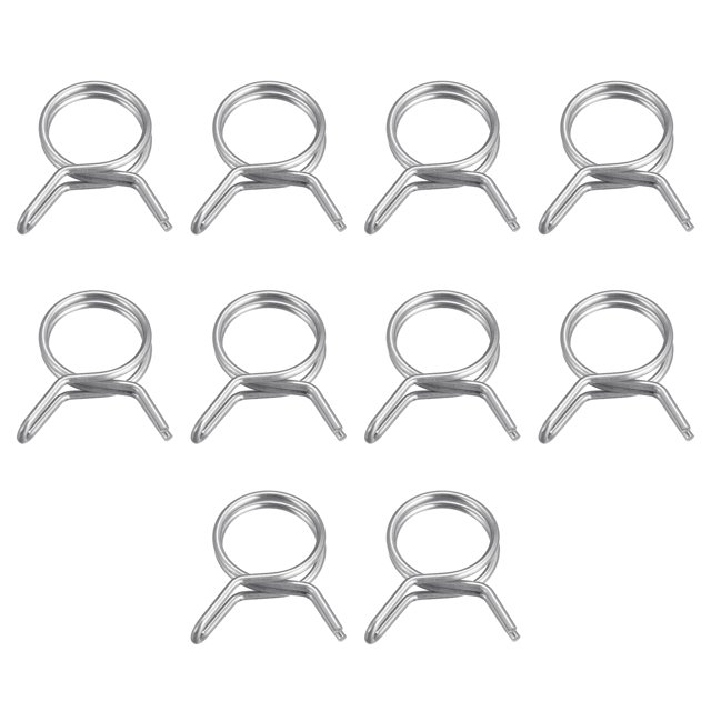 Double Wire Spring Hose Clamp, 304 Stainless Steel 10mm Fuel Line ...