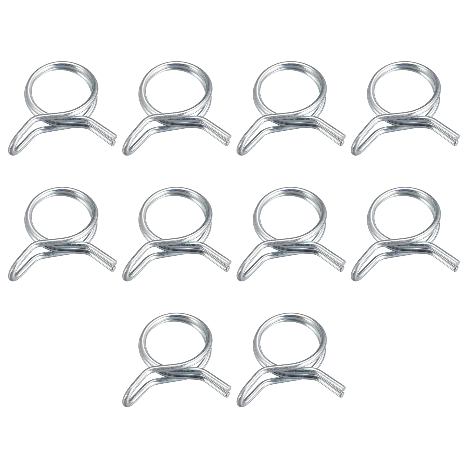 Double Wire Spring Hose Clamp, 65Mn Steel 11mm Fuel Line Silicone Tube ...