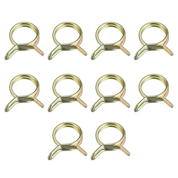 Double Wire Spring Hose Clamp, 65Mn Steel 13mm Fuel Line Silicone Tube ...