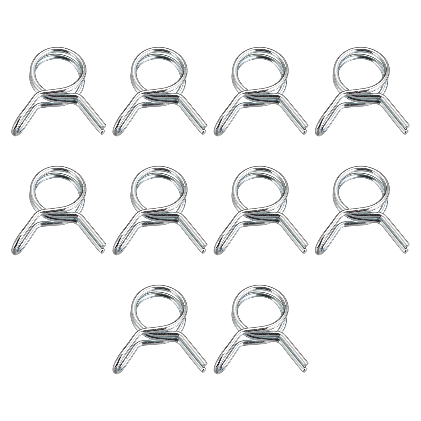 Double Wire Spring Hose Clamp, 65Mn Steel 6mm Fuel Line Silicone Tube ...