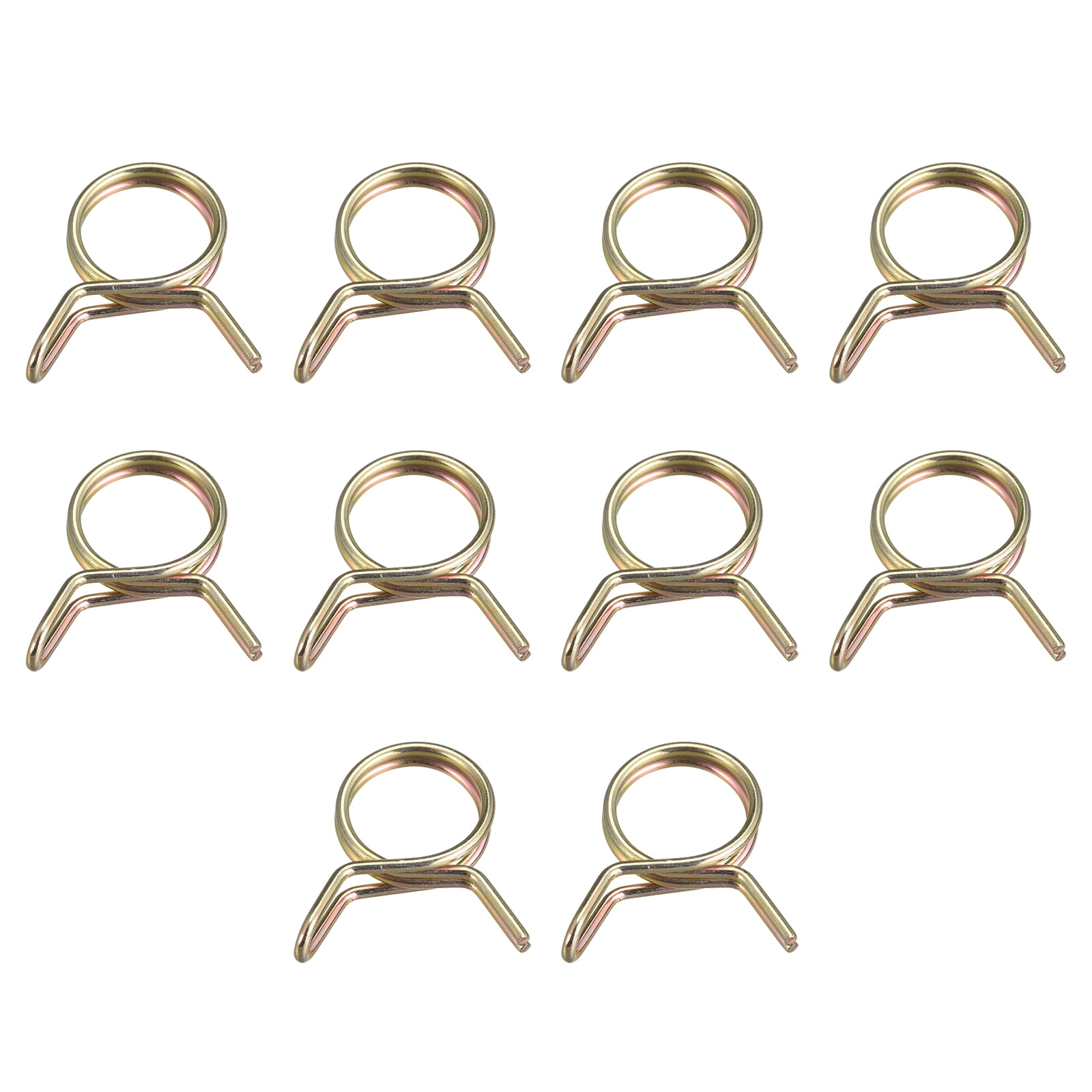 Double Wire Spring Hose Clamp, 65Mn Steel 9mm Fuel Line Silicone Tube ...