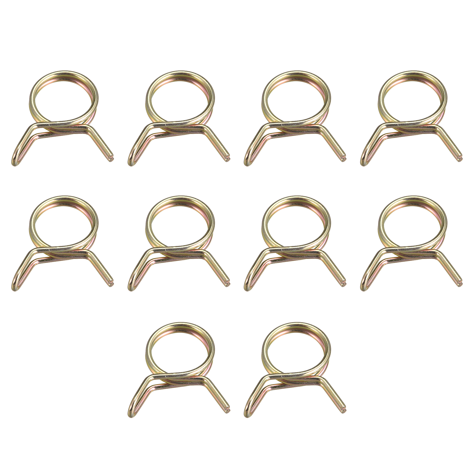 Double Wire Spring Hose Clamp, 65Mn Steel 9mm Fuel Line Silicone Tube ...