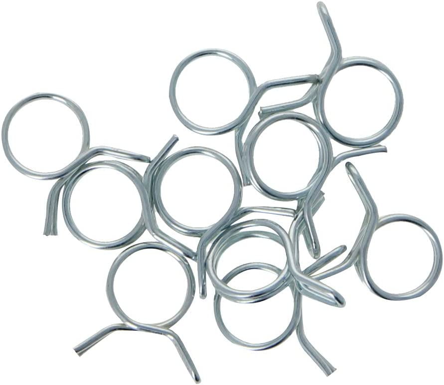 Double Wire Spring Hose Clamp-8mm Inner Dia Fuel Line Silicone Tube ...