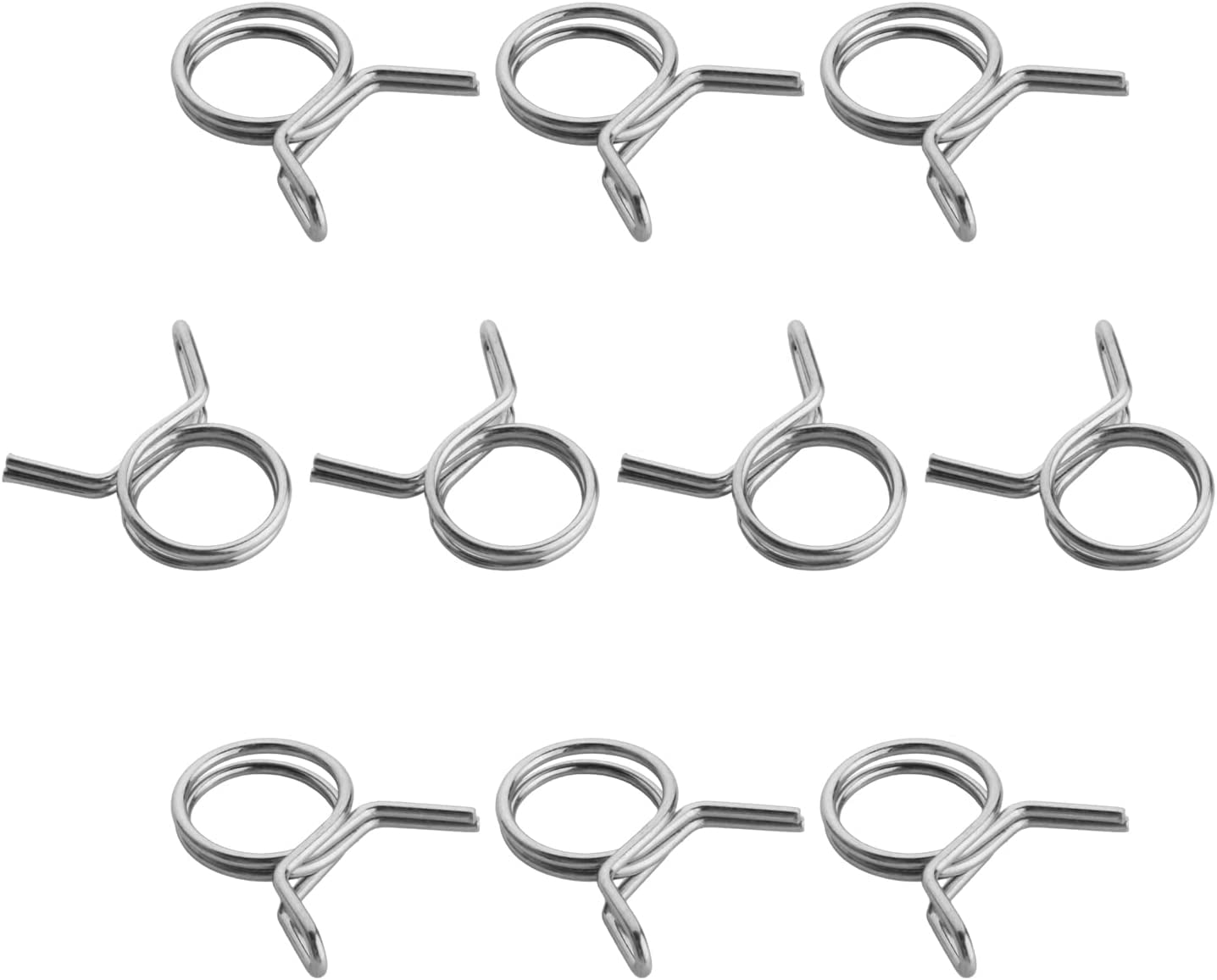 Double Wire Spring Hose Clamp-9mm Inner Dia Fuel Line Silicone Tube ...