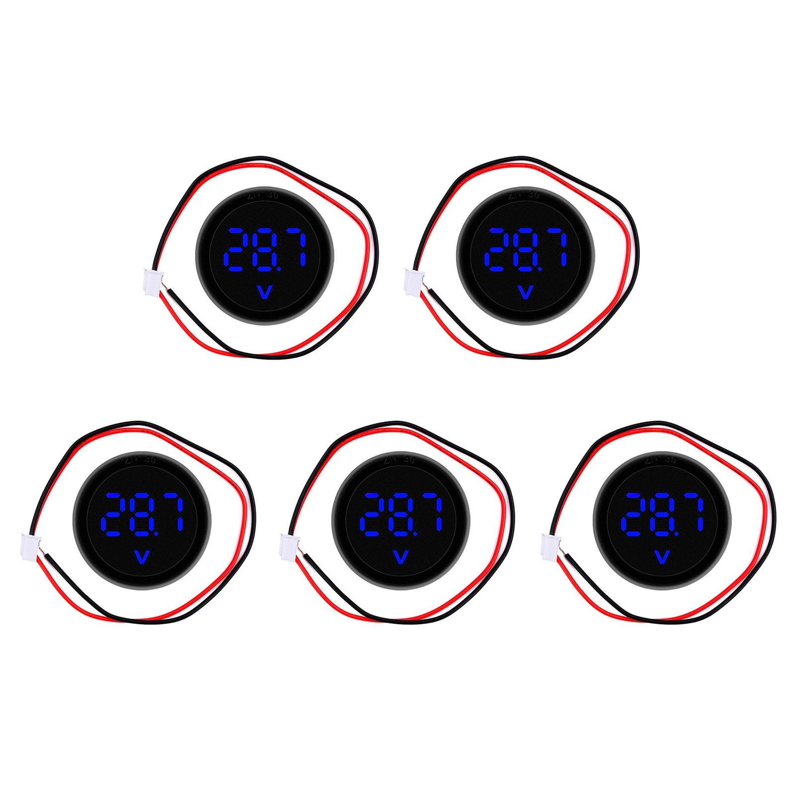 Double Wire Voltmeter Set easy installs 3 Digit Electric Tester for ...