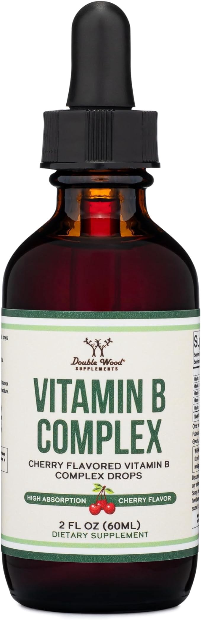 Double Wood Supplements Liquid Vitamin B Complex - 2 Month Supply - Max ...