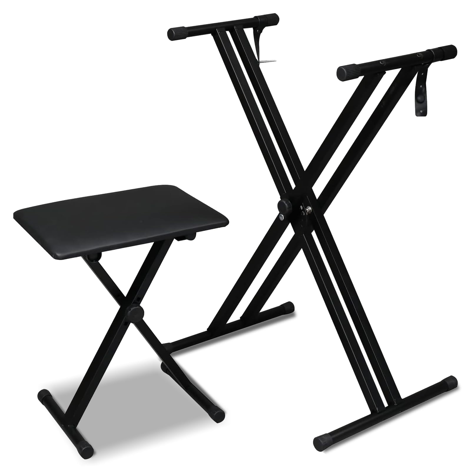 Double X Keyboard Stand and Bench Set for 49 61 76 88 Key Digital ...