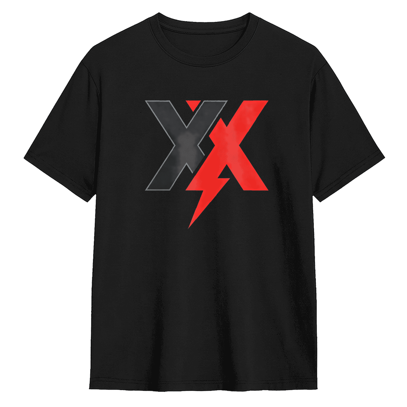 Double X Lightning Bolt Symbol Graphic Tee for Men and Women Modern ...