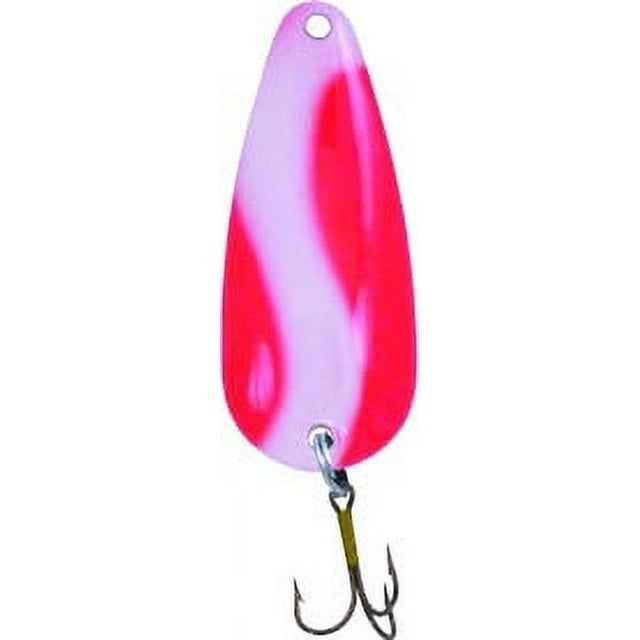 Double X Tackle Pot-o-gold Bass & Trout Spoon Fishing Lure, Red/White ...